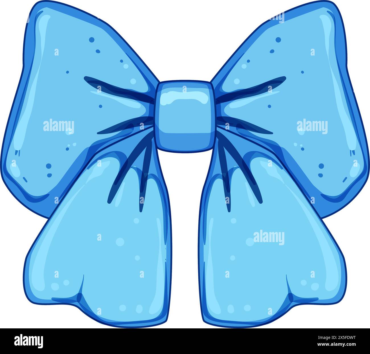 pink hair ribbon cartoon vector illustration Stock Vector Image & Art ...