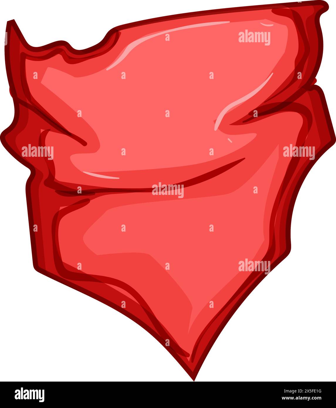 bandana handkerchief wild west cartoon vector illustration Stock Vector ...