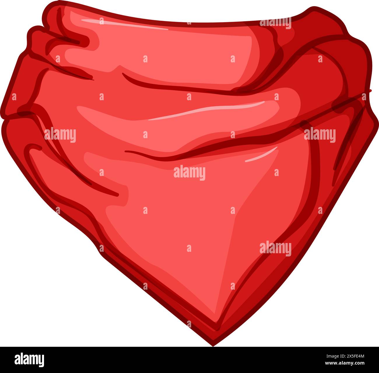 style handkerchief wild west cartoon vector illustration Stock Vector ...