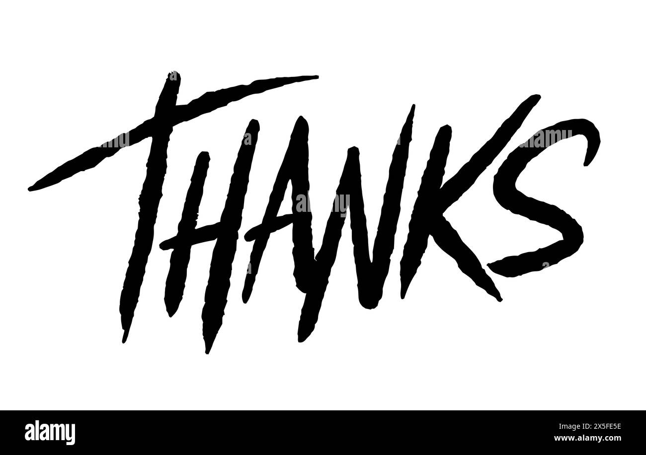 Thanks Power Lettering Stock Vector Image & Art - Alamy