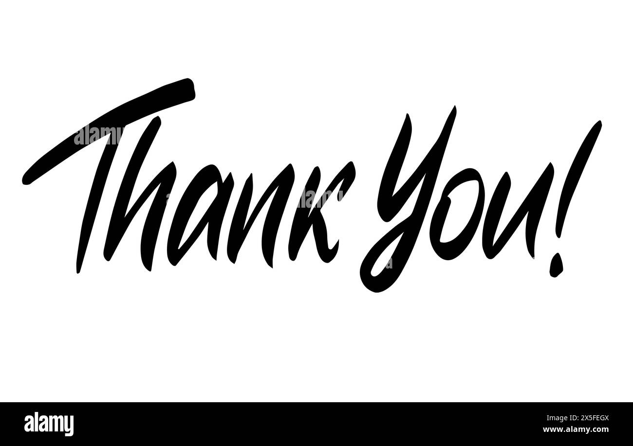Thank You Lettering Concept Stock Vector Image & Art - Alamy