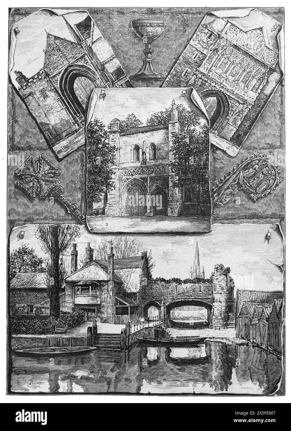 Views of Norwich in the 19th century: The Erpingham Gate, The Ethelbert ...