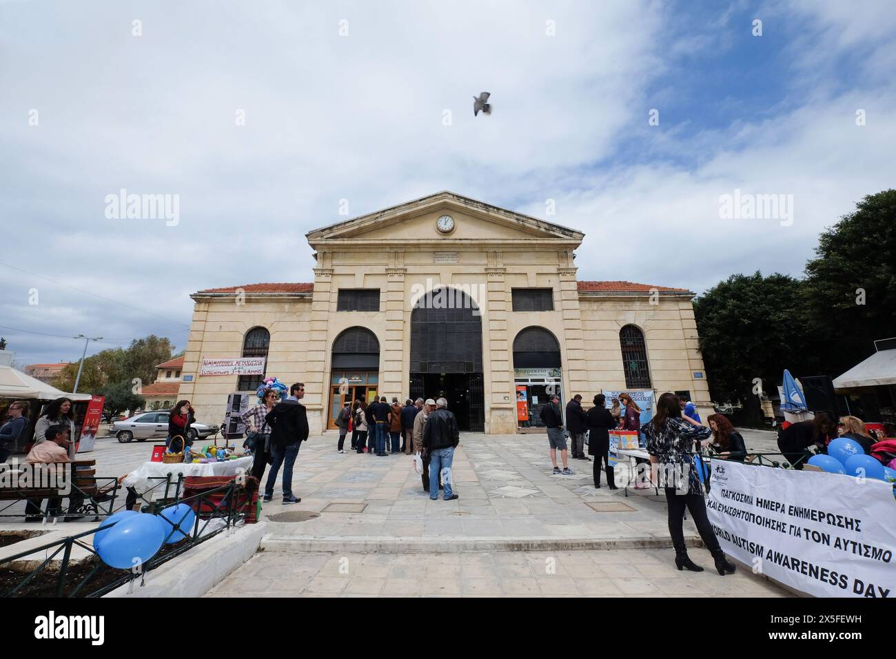Chania old market at the city center, Crete, Greece Stock Photo - Alamy