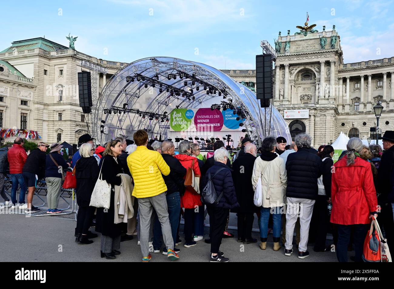 Vienna, Austria. May 8, 2024. The Festival of Joy takes place every ...