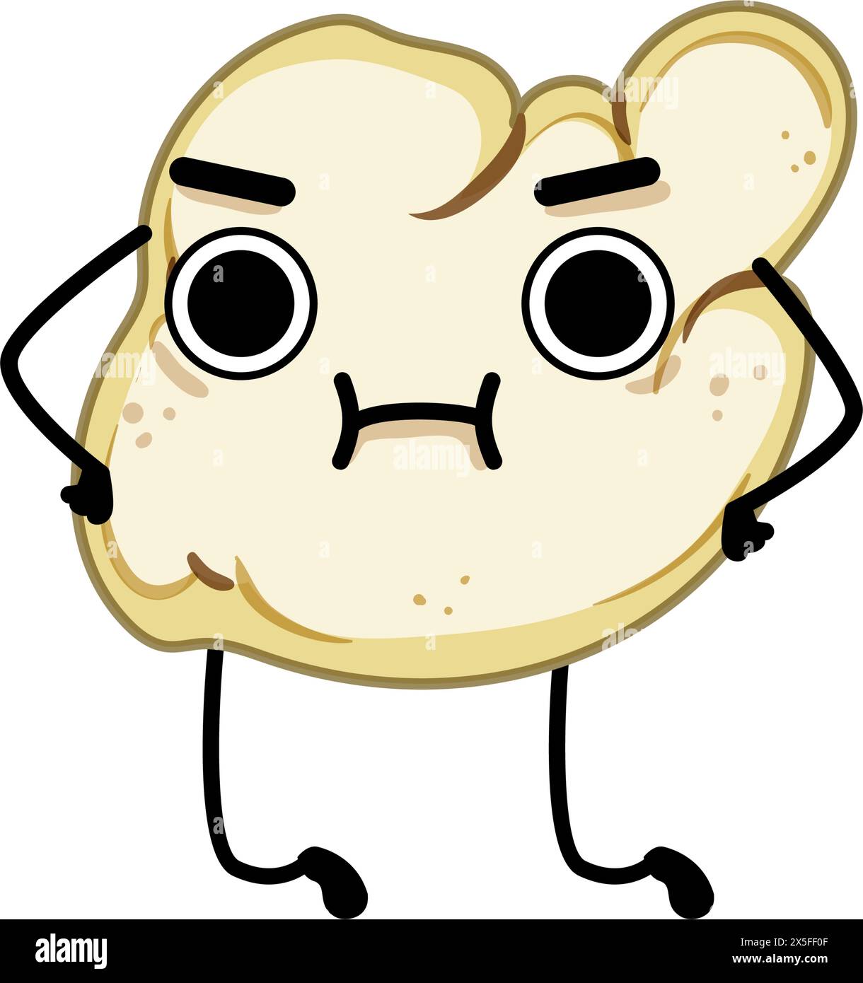 pop popcorn character cartoon vector illustration Stock Vector Image ...