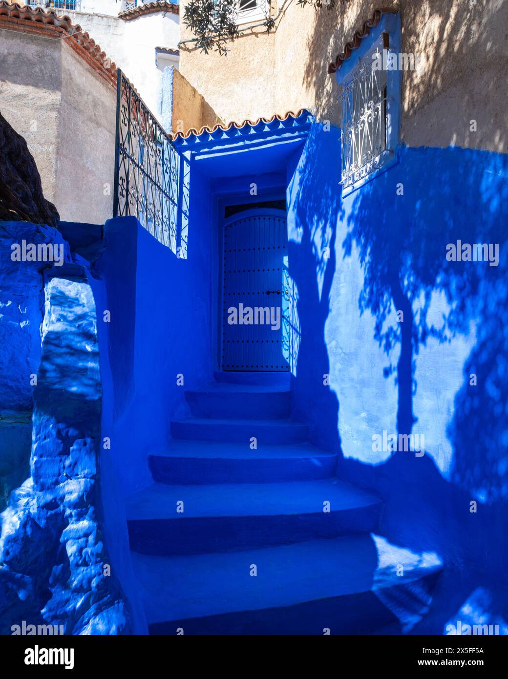 Glimpses of the blue city of Chefchaouen Stock Photo - Alamy