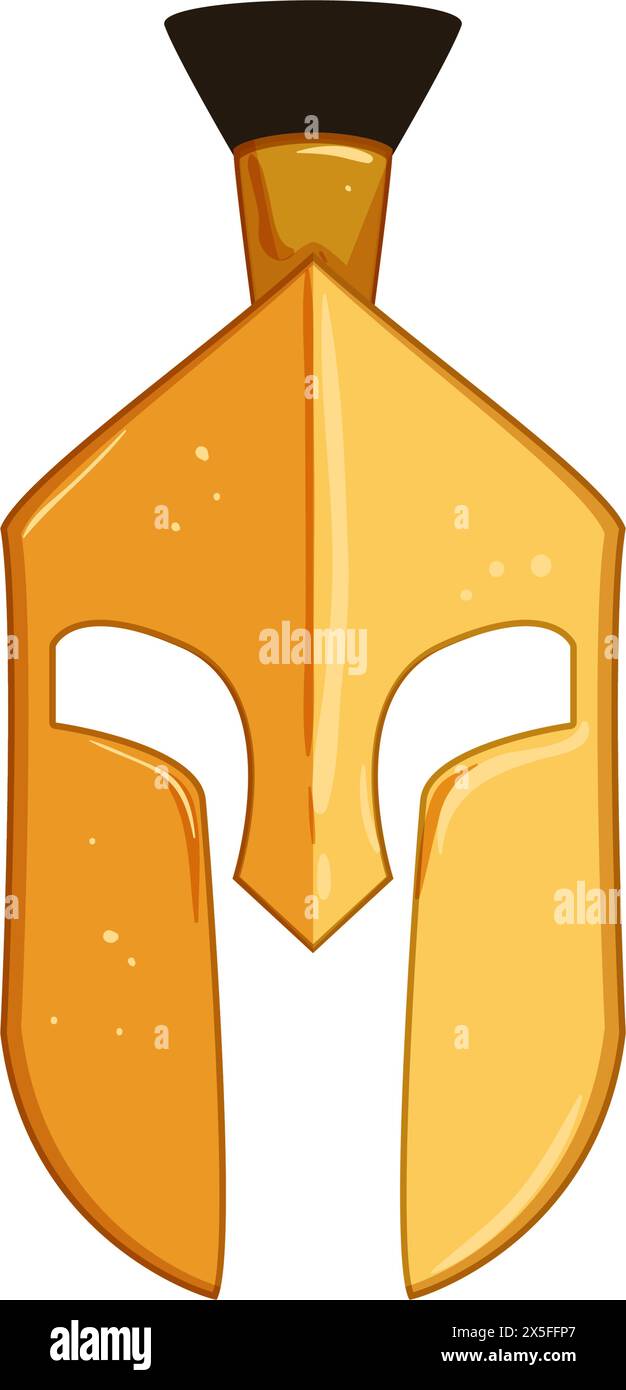 sparta spartan helmet cartoon vector illustration Stock Vector Image ...