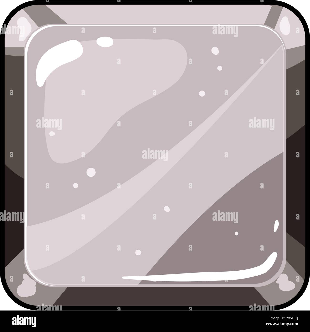 interface square game button cartoon vector illustration Stock Vector ...