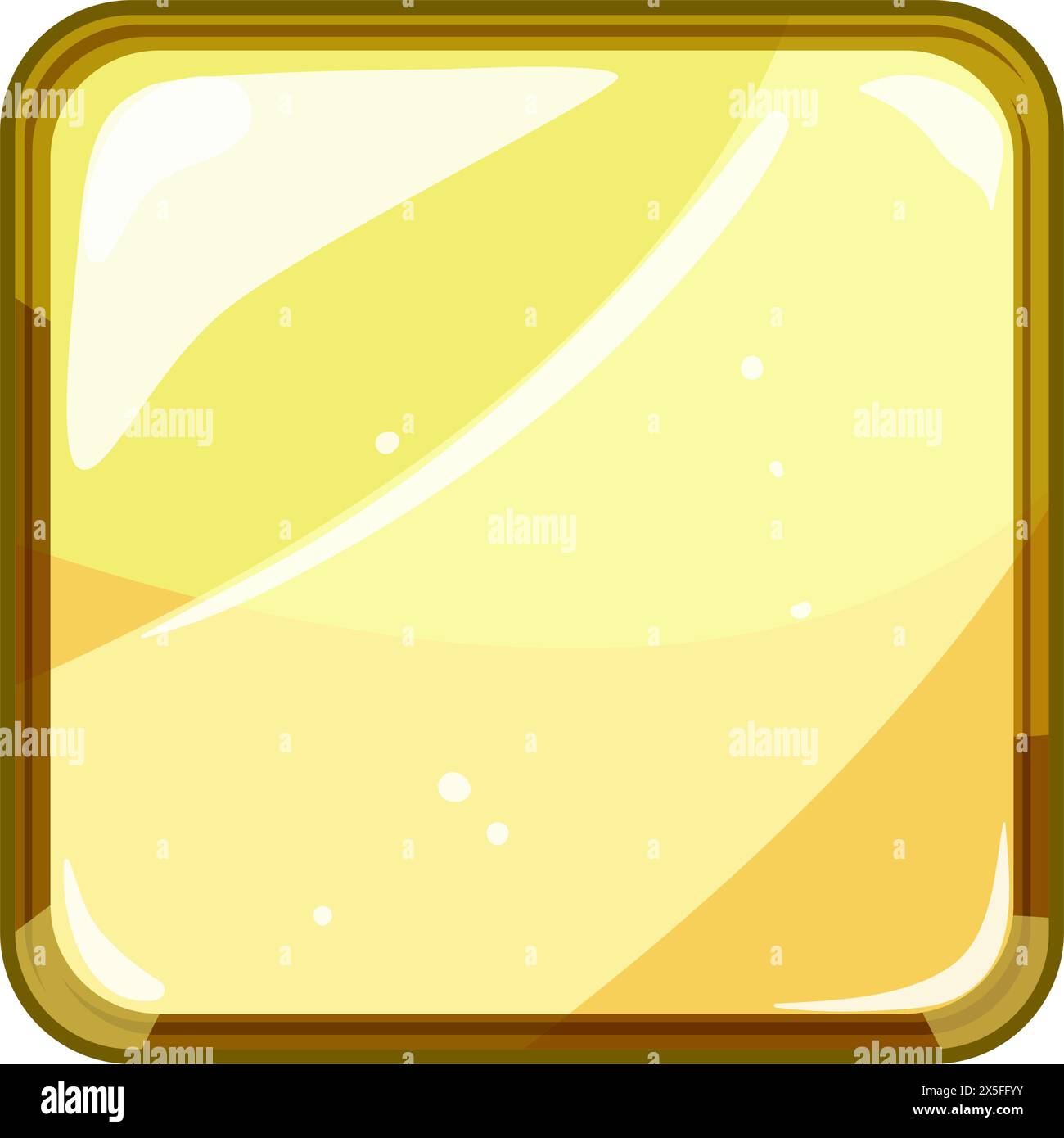 ui square game button cartoon vector illustration Stock Vector Image ...