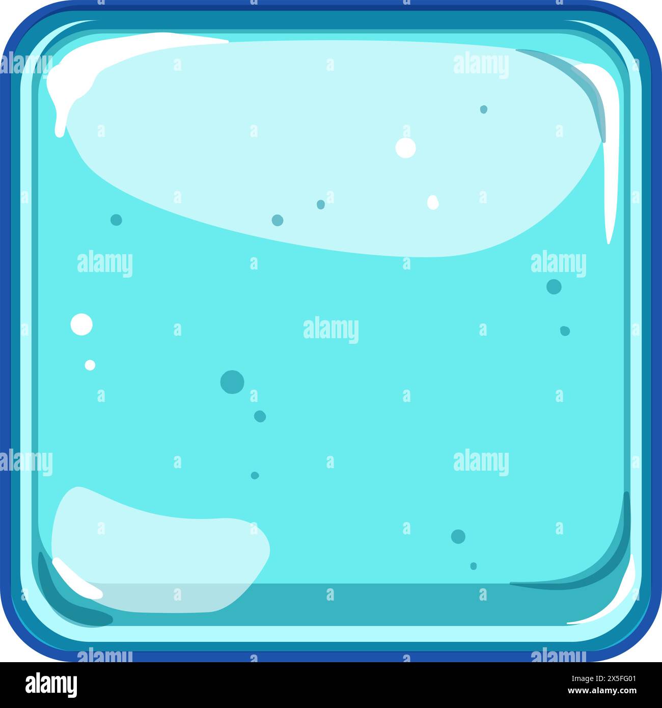 frame square game button cartoon vector illustration Stock Vector Image ...
