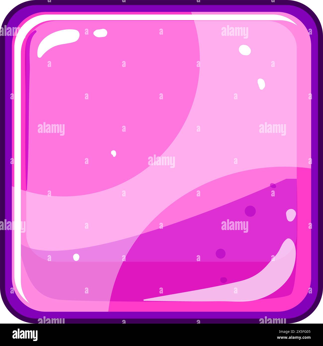 digital square game button cartoon vector illustration Stock Vector ...