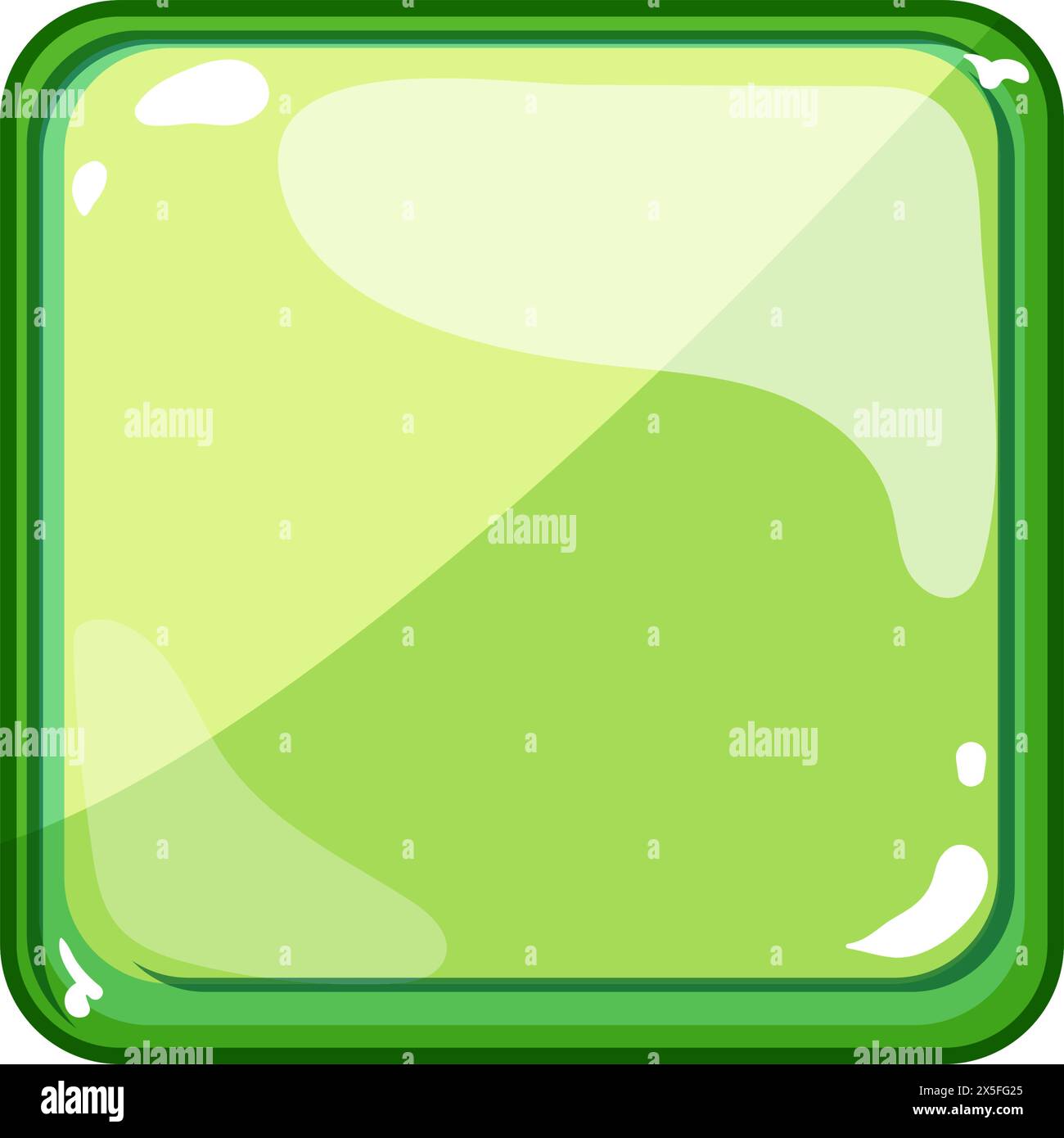 element square game button cartoon vector illustration Stock Vector ...