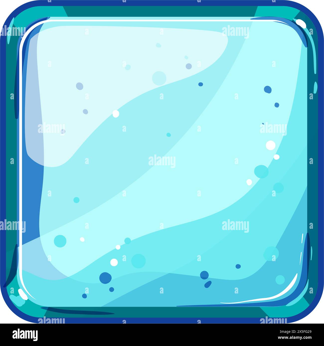 template square game button cartoon vector illustration Stock Vector ...