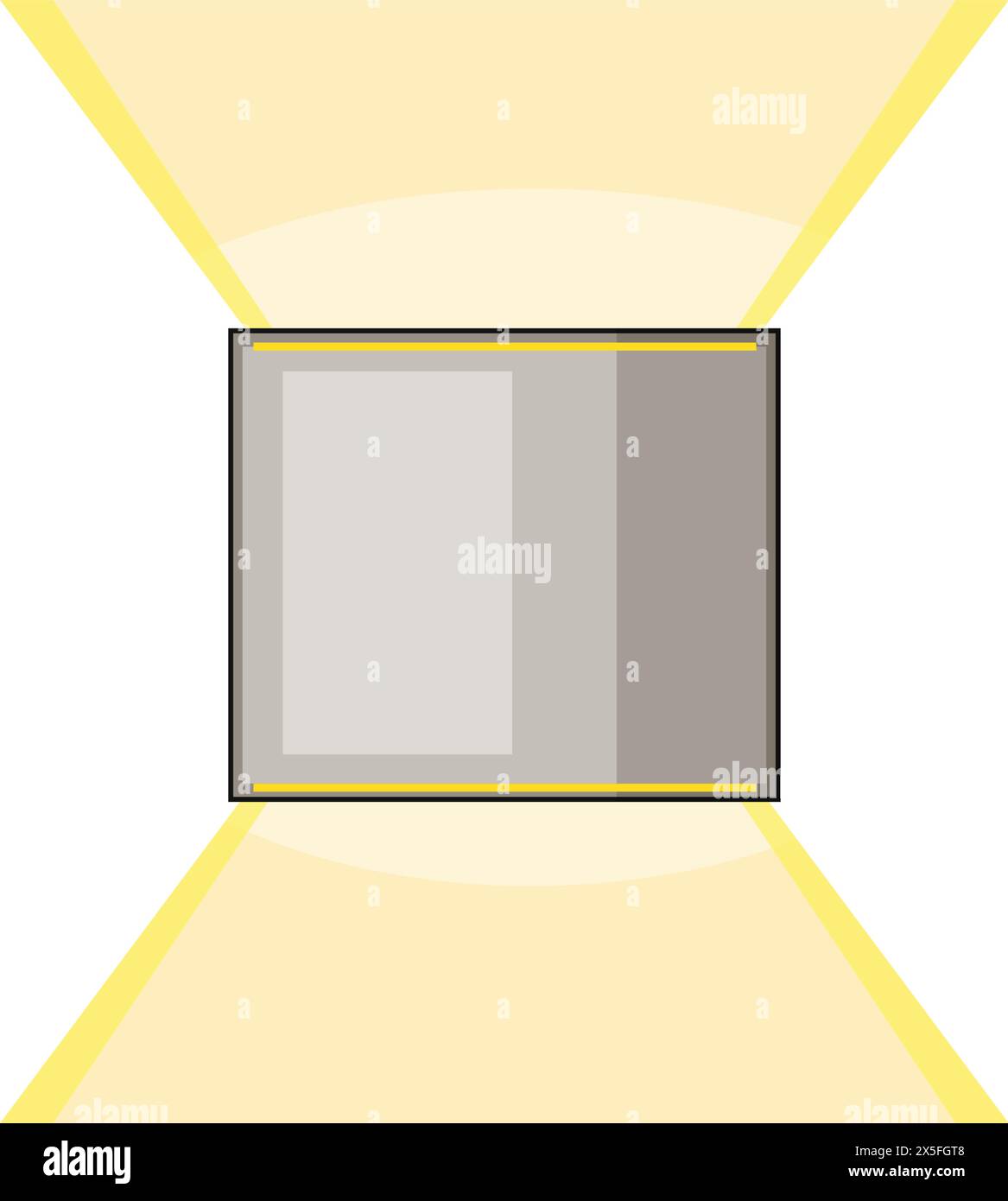 modern wall lamp cartoon vector illustration Stock Vector Image & Art ...