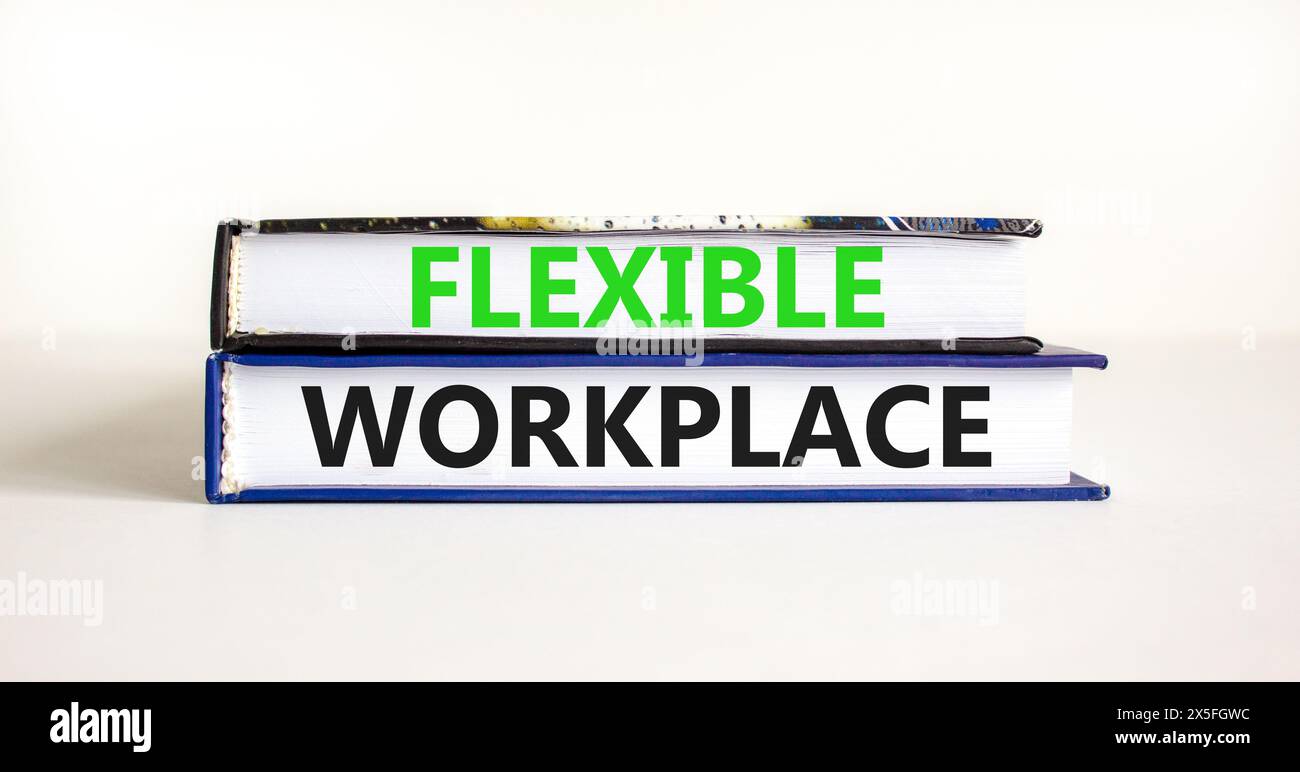 Flexible workplace symbol. Concept words Flexible workplace on ...