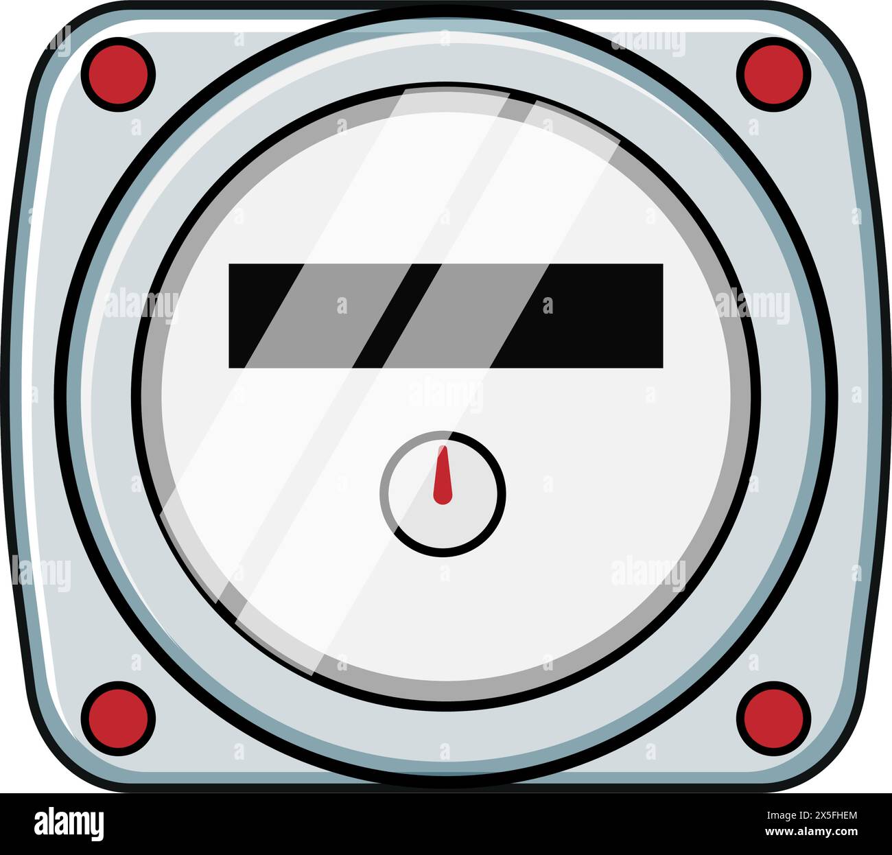 counter water gas meter cartoon vector illustration Stock Vector Image ...