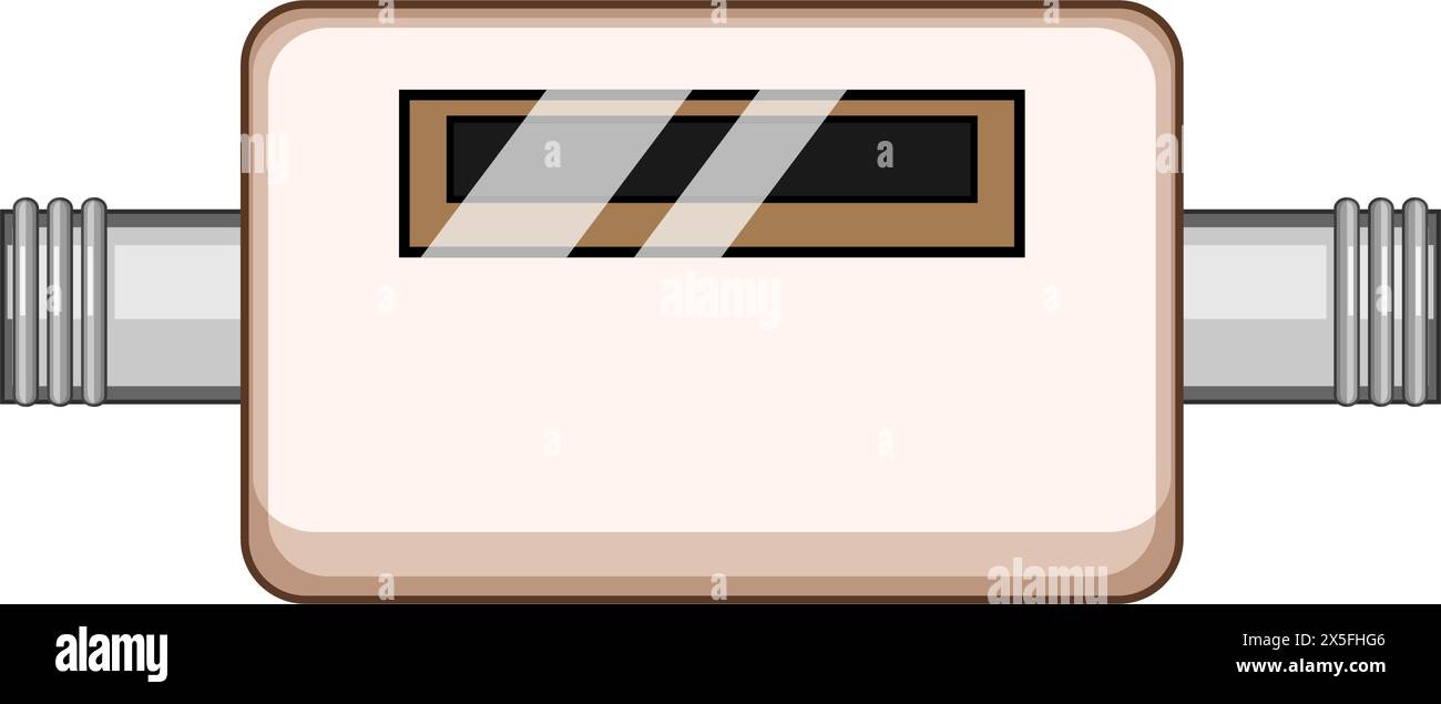 home water gas meter cartoon vector illustration Stock Vector Image ...