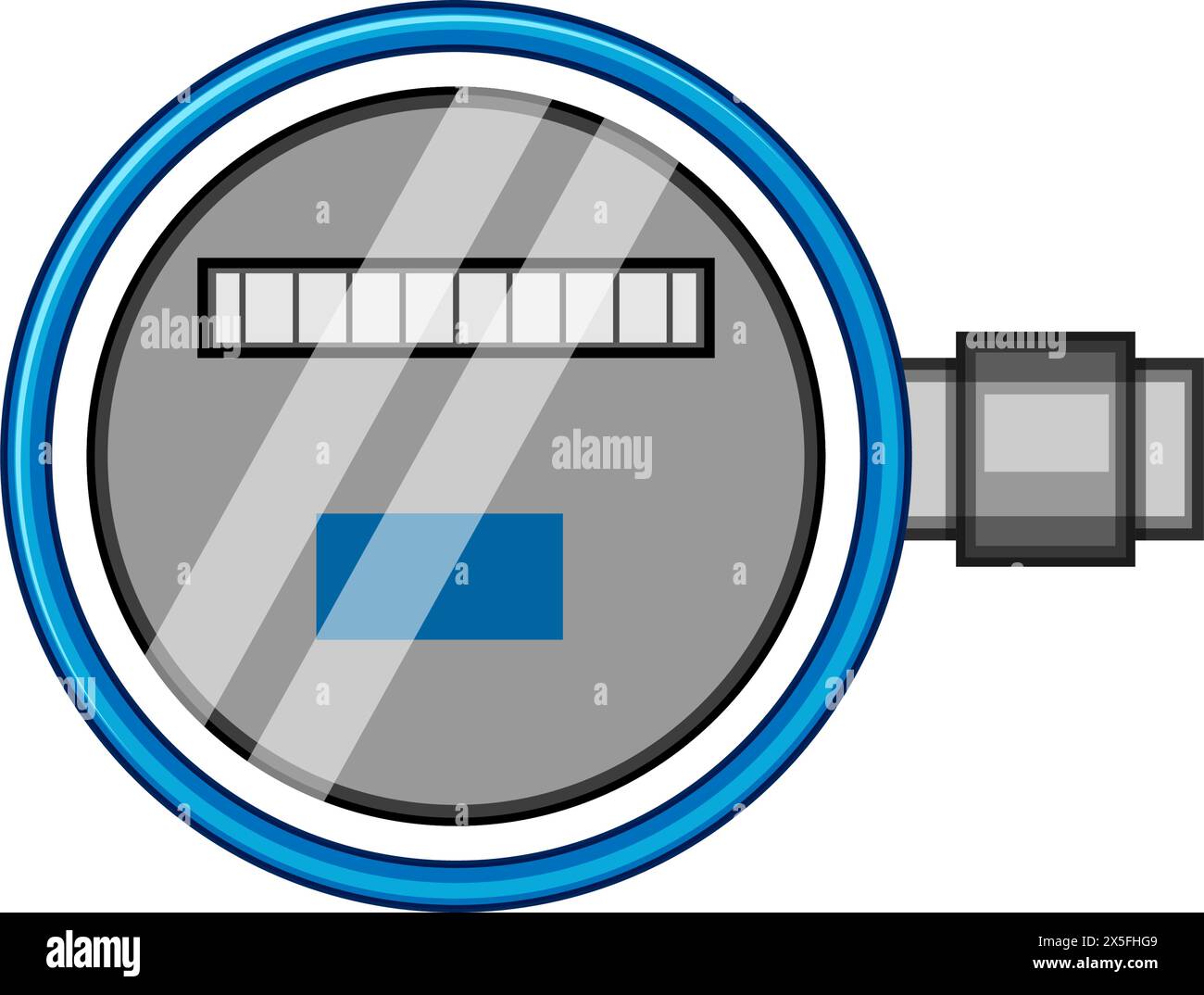 supply water gas meter cartoon vector illustration Stock Vector Image ...