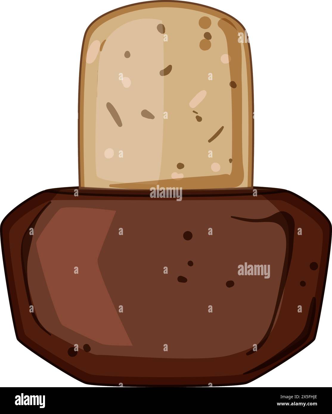 vine wine cork bottle cartoon vector illustration Stock Vector Image ...