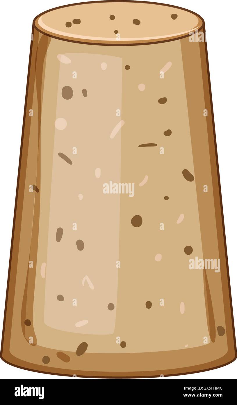 gourmet wine cork bottle cartoon vector illustration Stock Vector Image ...