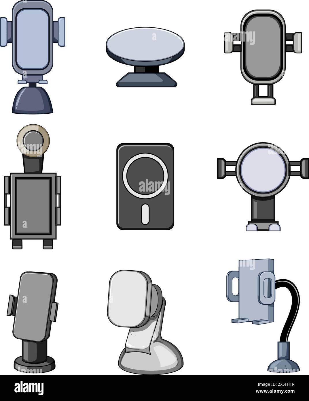 Cartoon phone holder Stock Vector Images - Alamy