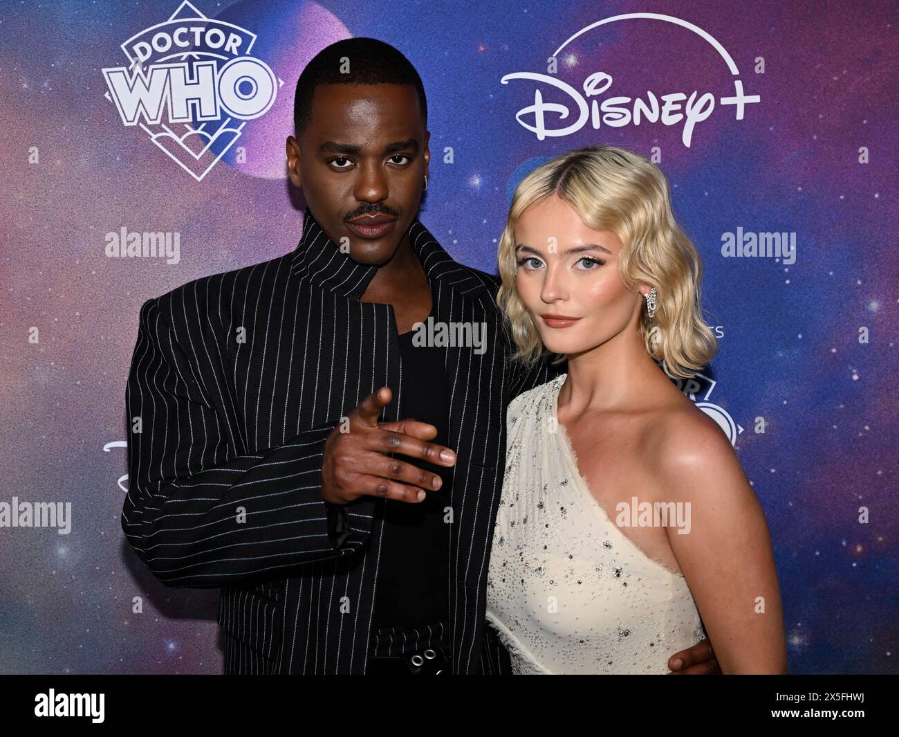 May 8, 2024, Hollywood, California, USA: Ncuti Gatwa and Millie Gibson attend Disney+ 'Doctor ...