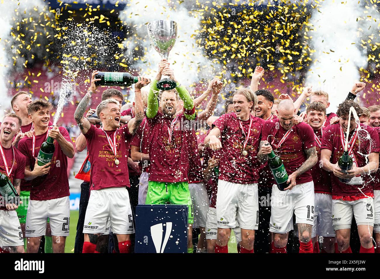 Copenhagen, Denmark. 09th May, 2024. Oddset Cup Final between Silkeborg ...