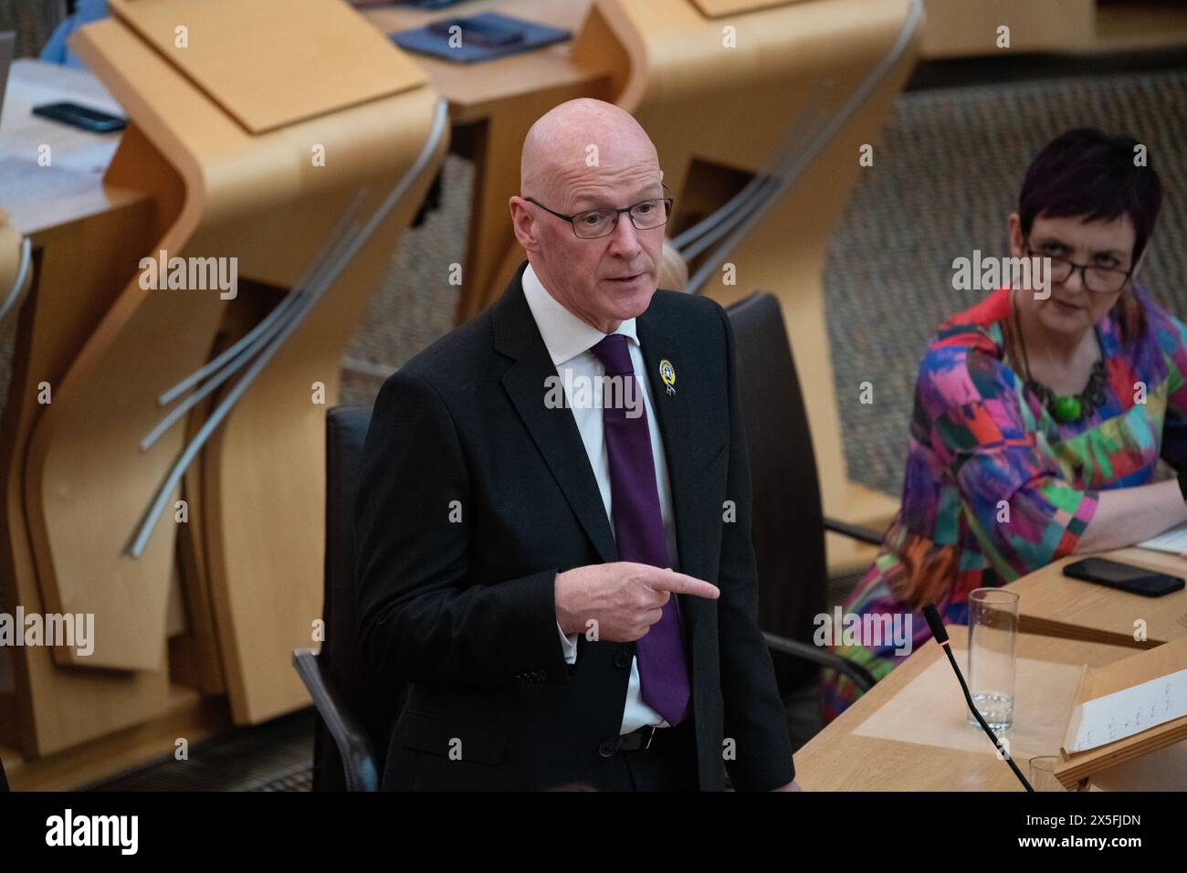 Edinburgh, Scotland, UK. 9th May, 2024. PICTURED: John Swinney MSP ...