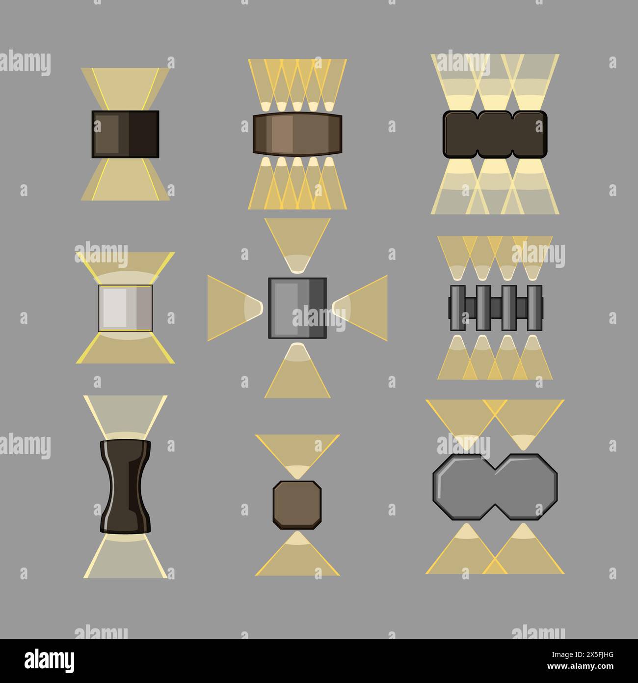 wall lamp set cartoon vector illustration Stock Vector Image & Art - Alamy