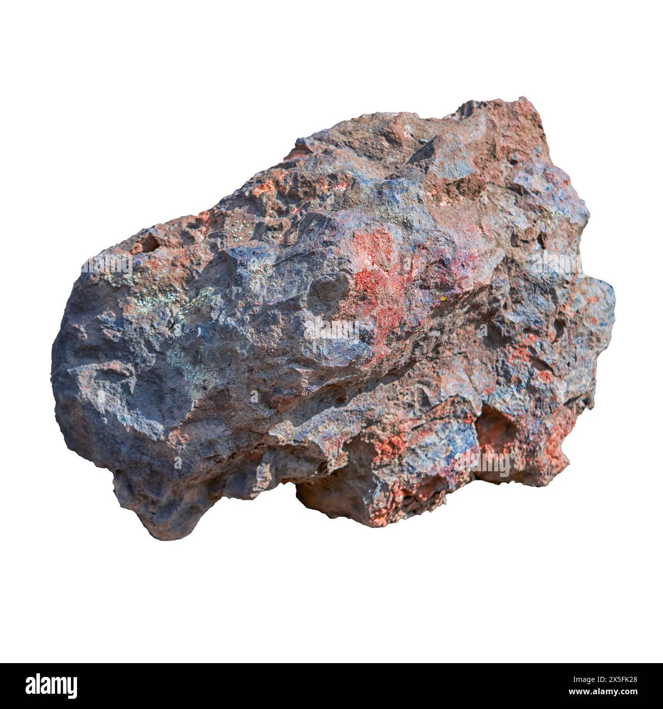 Natural specimen of hematite - common mineral form of iron oxide Fe2O3 ...