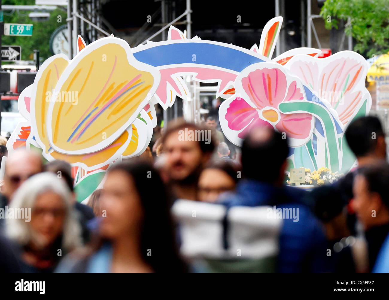 New York, United States. 09th May, 2024. Artist Alexandre Benjamin ...