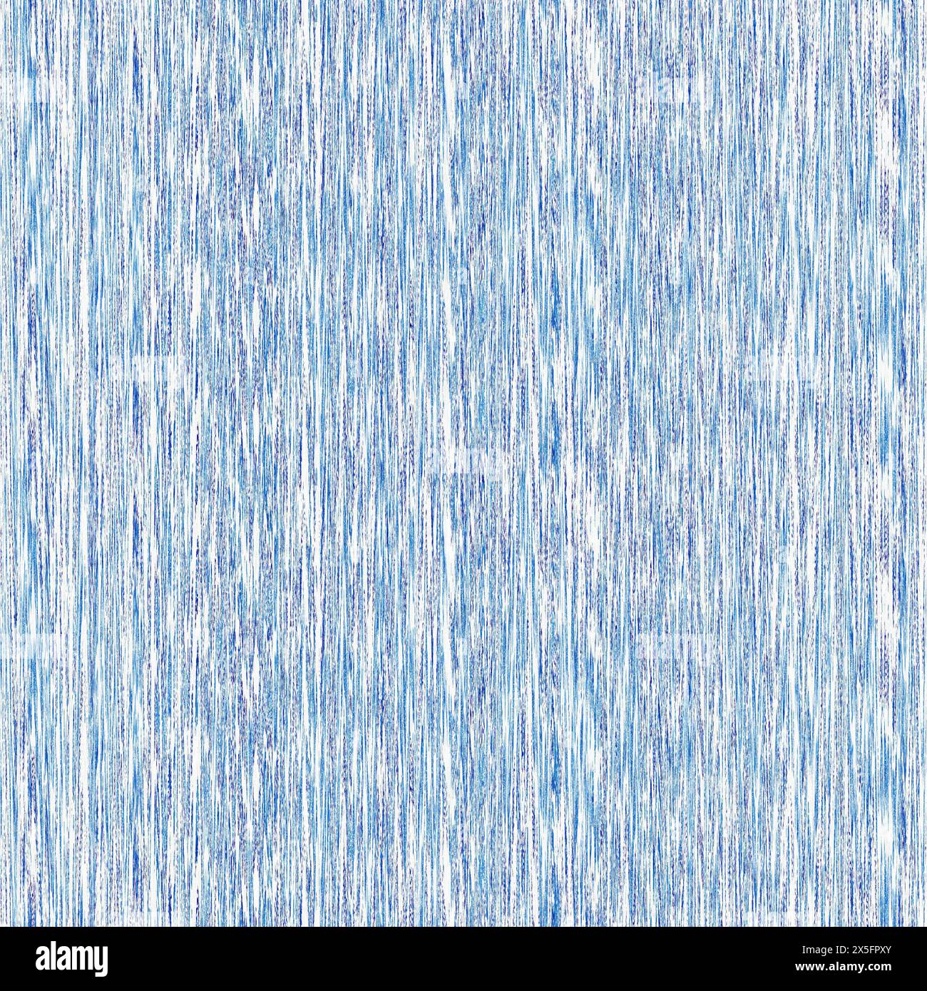 Indigo ikat dye stripe marled seamless pattern. Asian style wavy ...