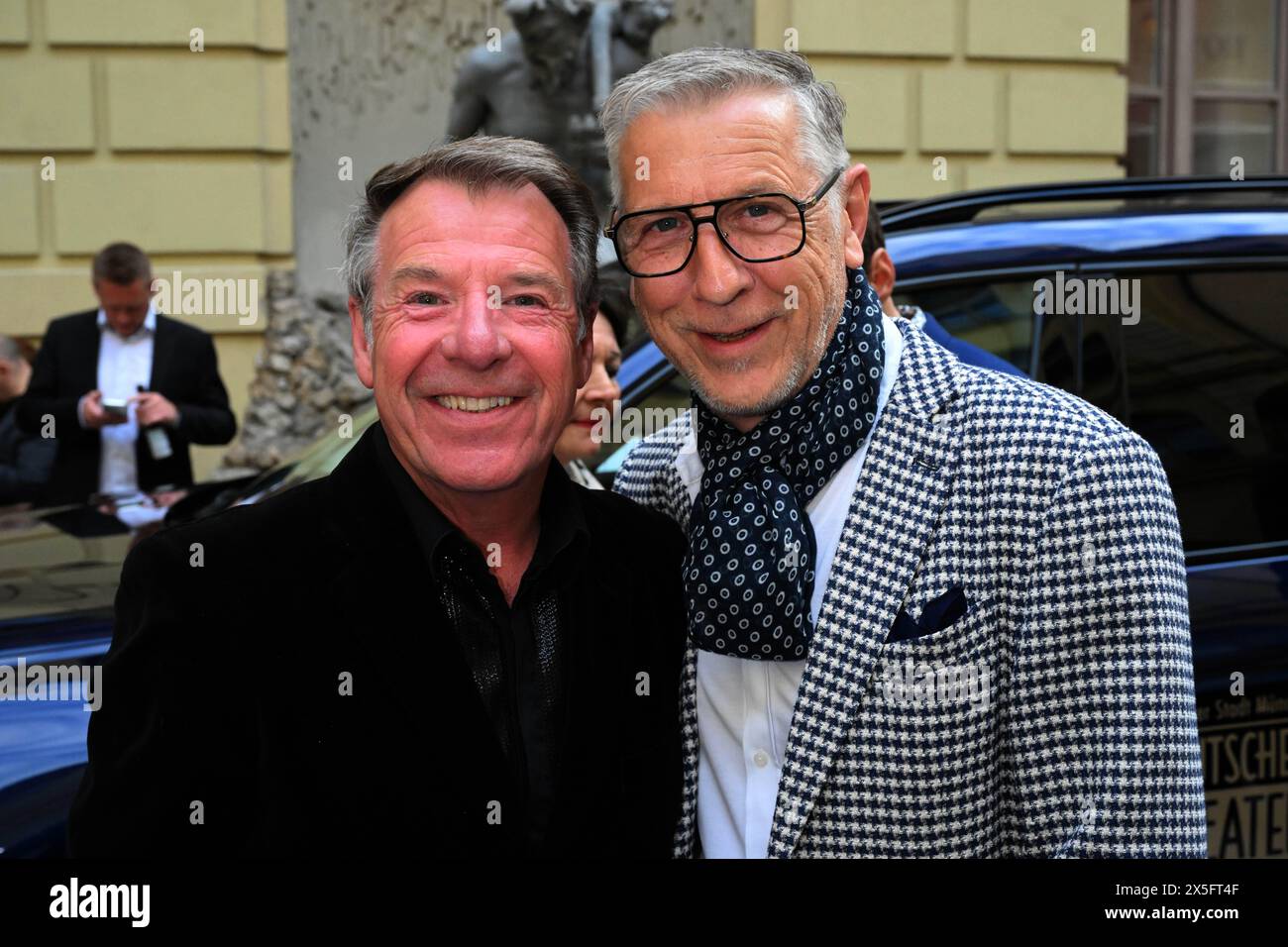 Munich, Germany. 09th May, 2024. Singer Patrick Lindner (l) and his ...