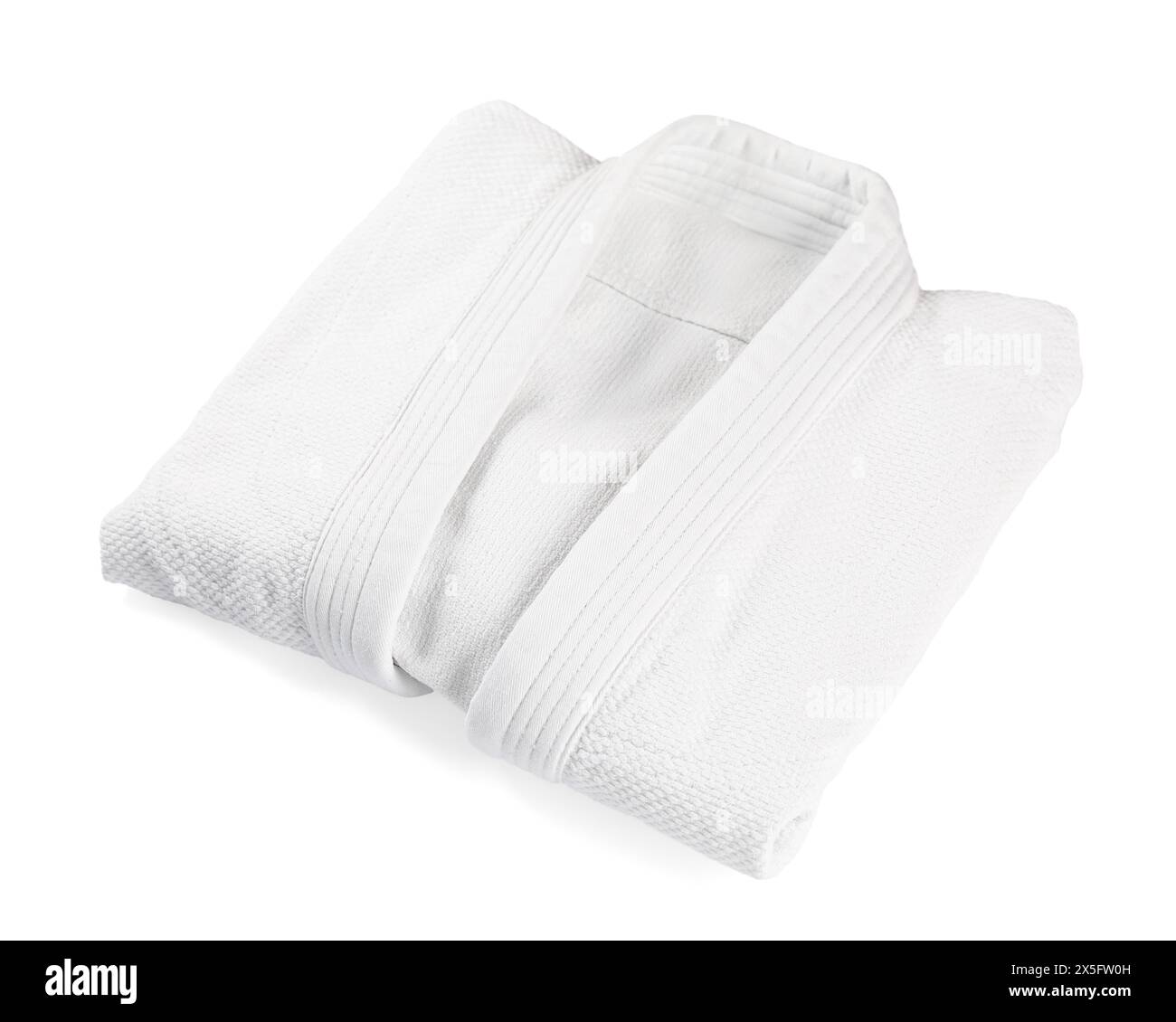 Folded kimono isolated on white. Martial arts uniform Stock Photo - Alamy