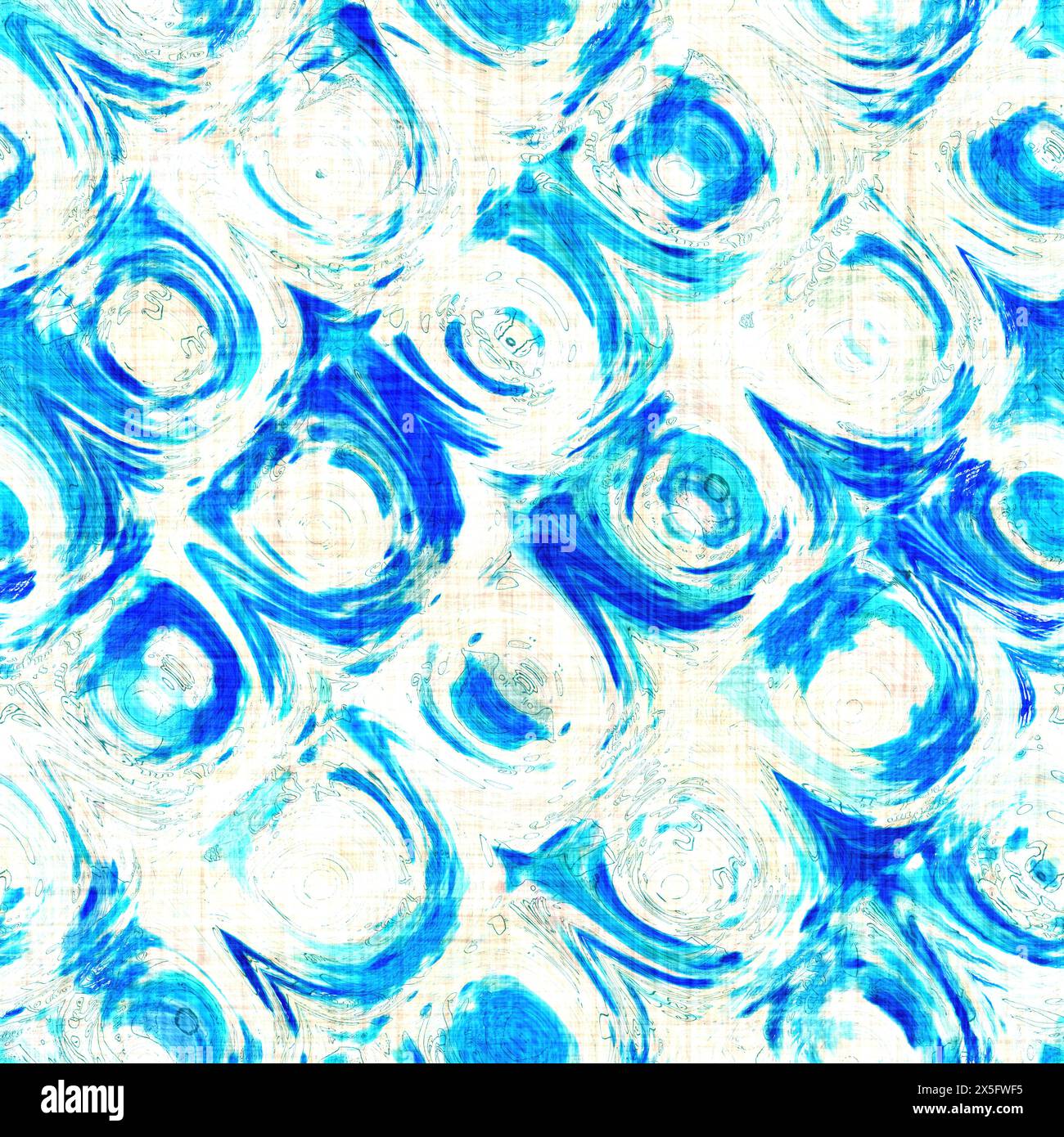 Summer blue dyed wave water pattern with broken linear blotch effect ...