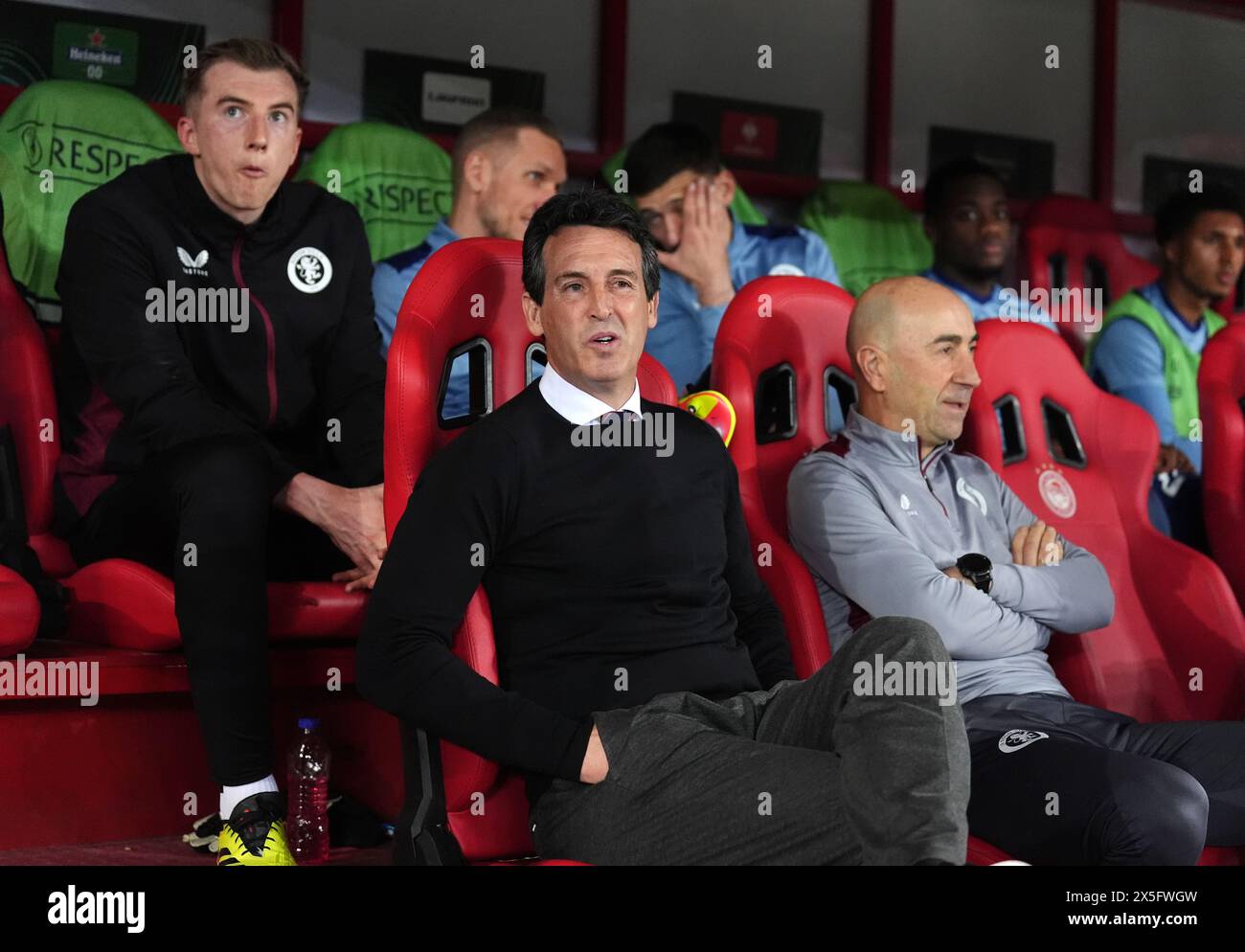 Aston Villa manager Unai Emery during the UEFA Europa Conference League ...