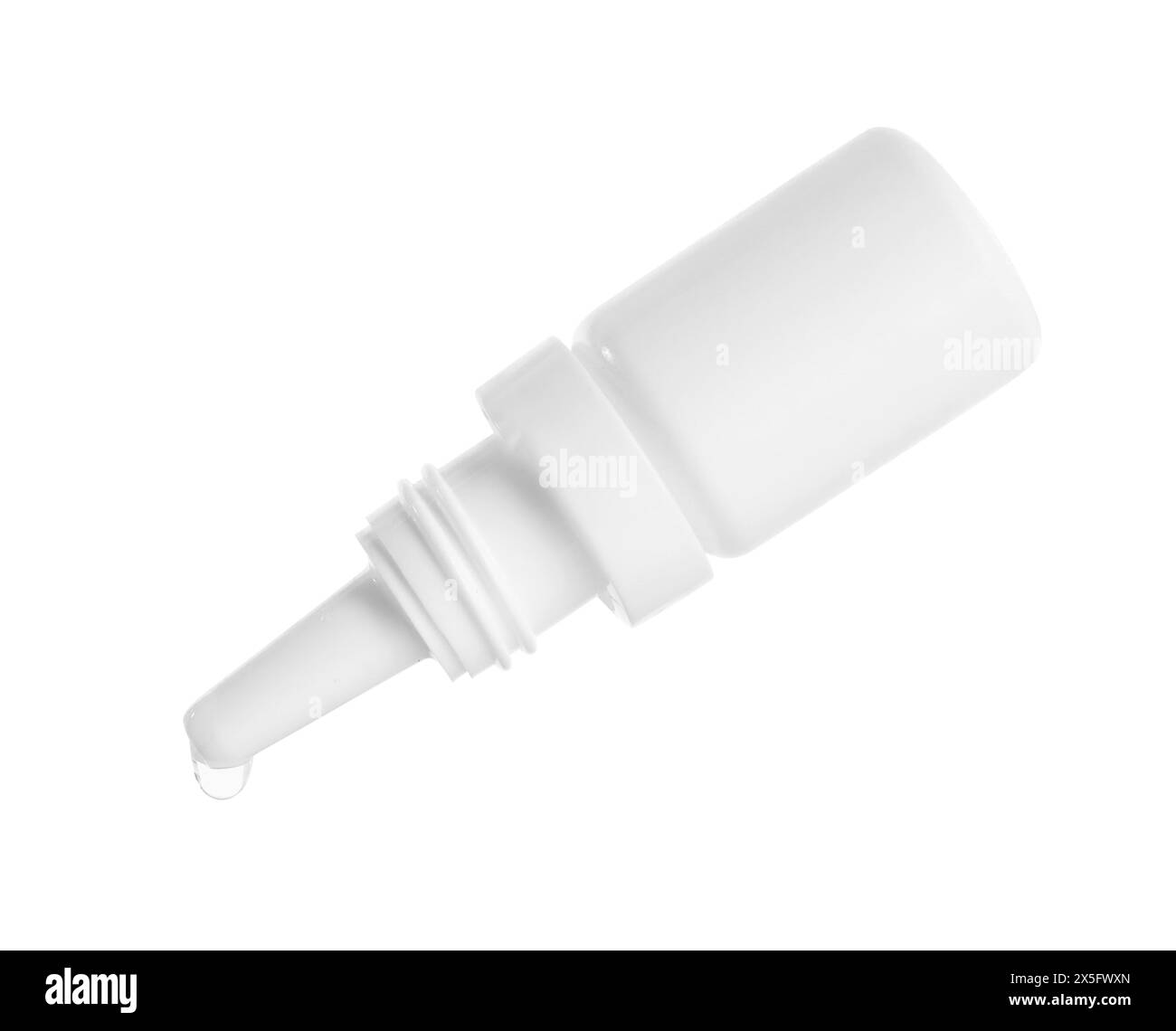 Dripping medical drops from bottle on white background Stock Photo - Alamy
