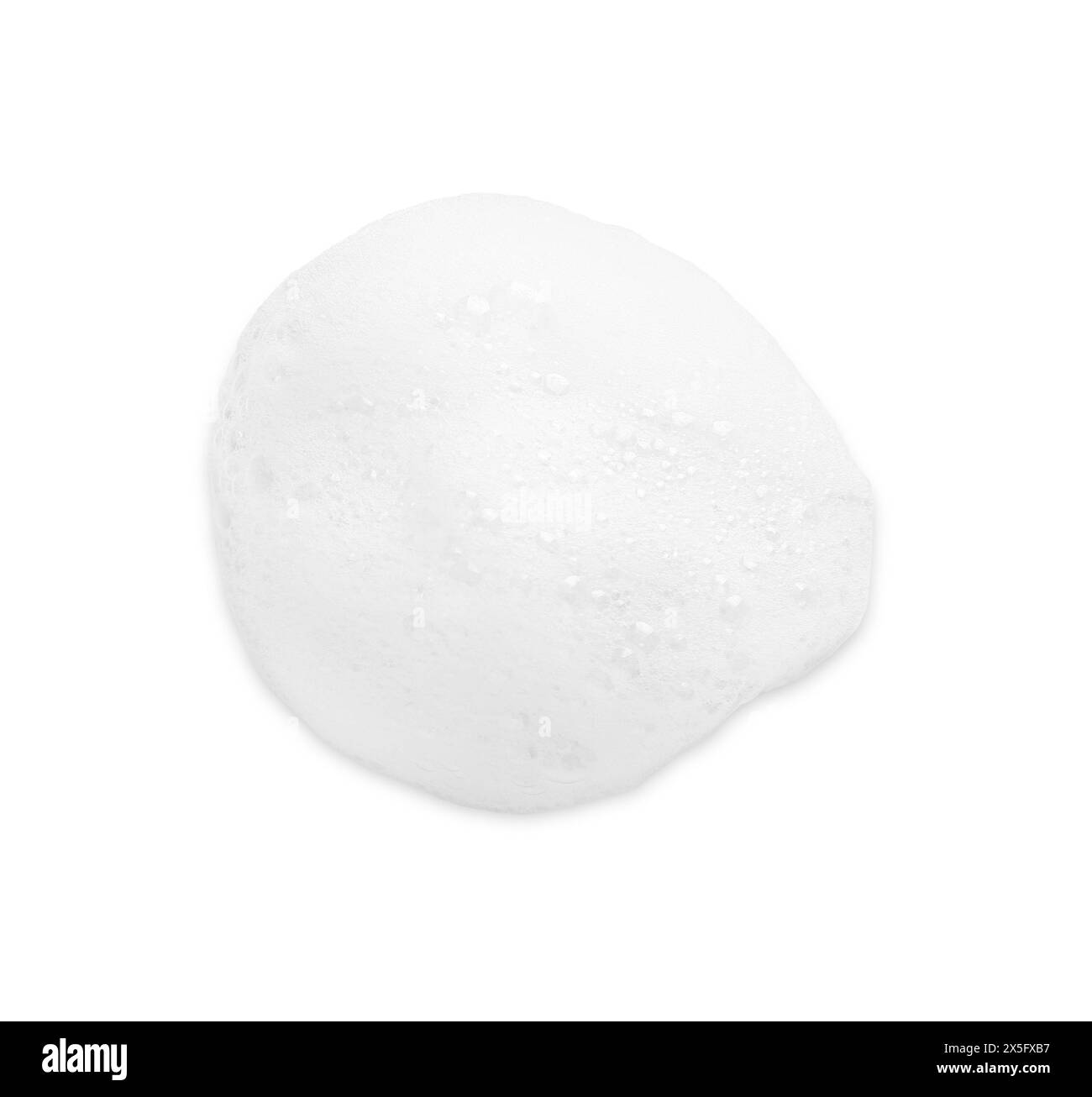 Foam with bubbles isolated on white, above view Stock Photo - Alamy