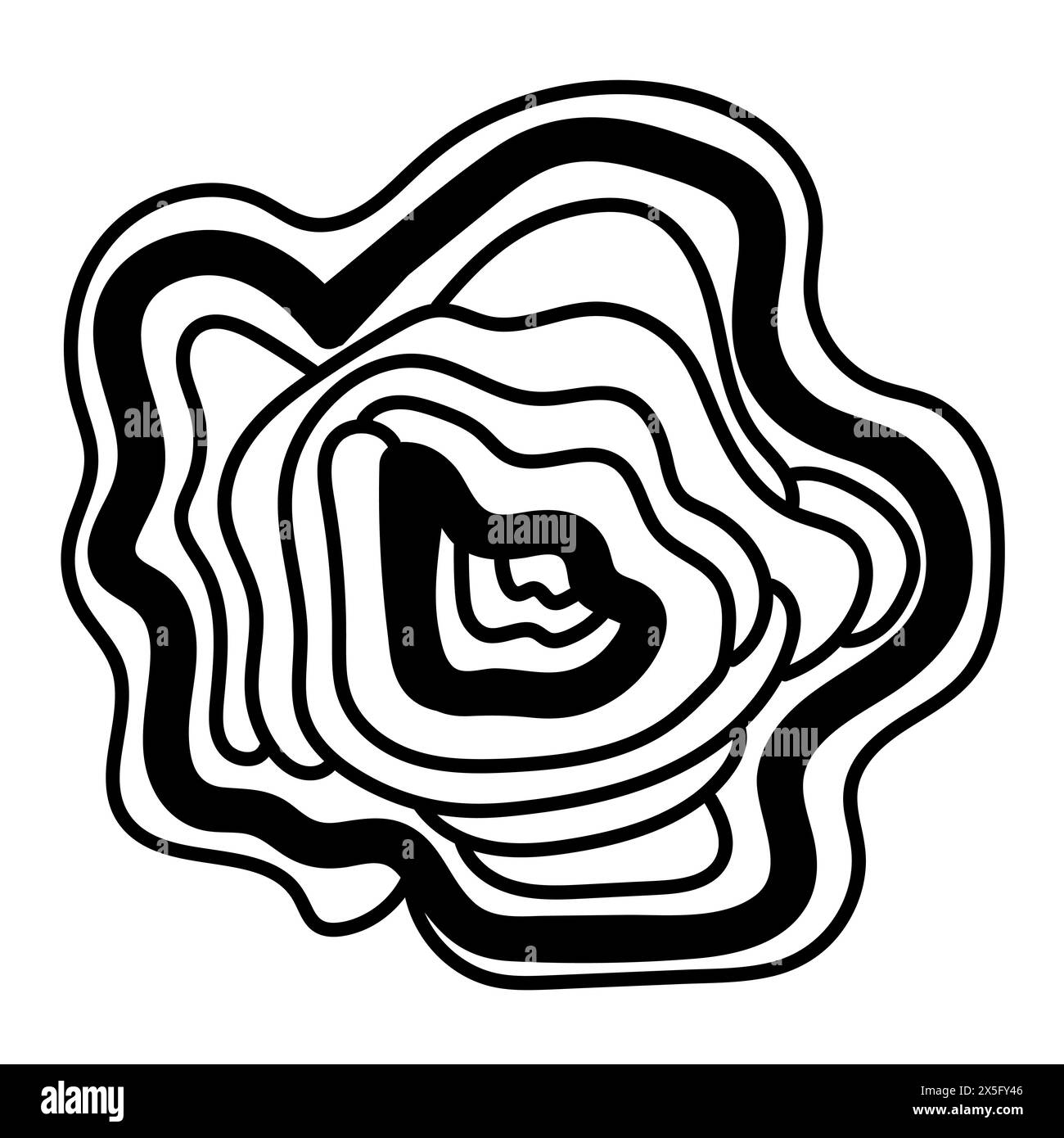 Doodle line tree bark drawing. Vector illustration Stock Vector Image ...