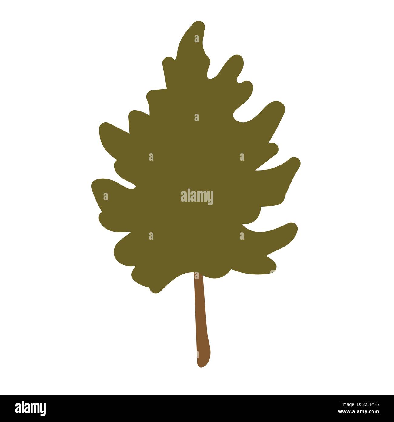 Nature graphic element. Plant leaf. Vector illustration Stock Vector ...