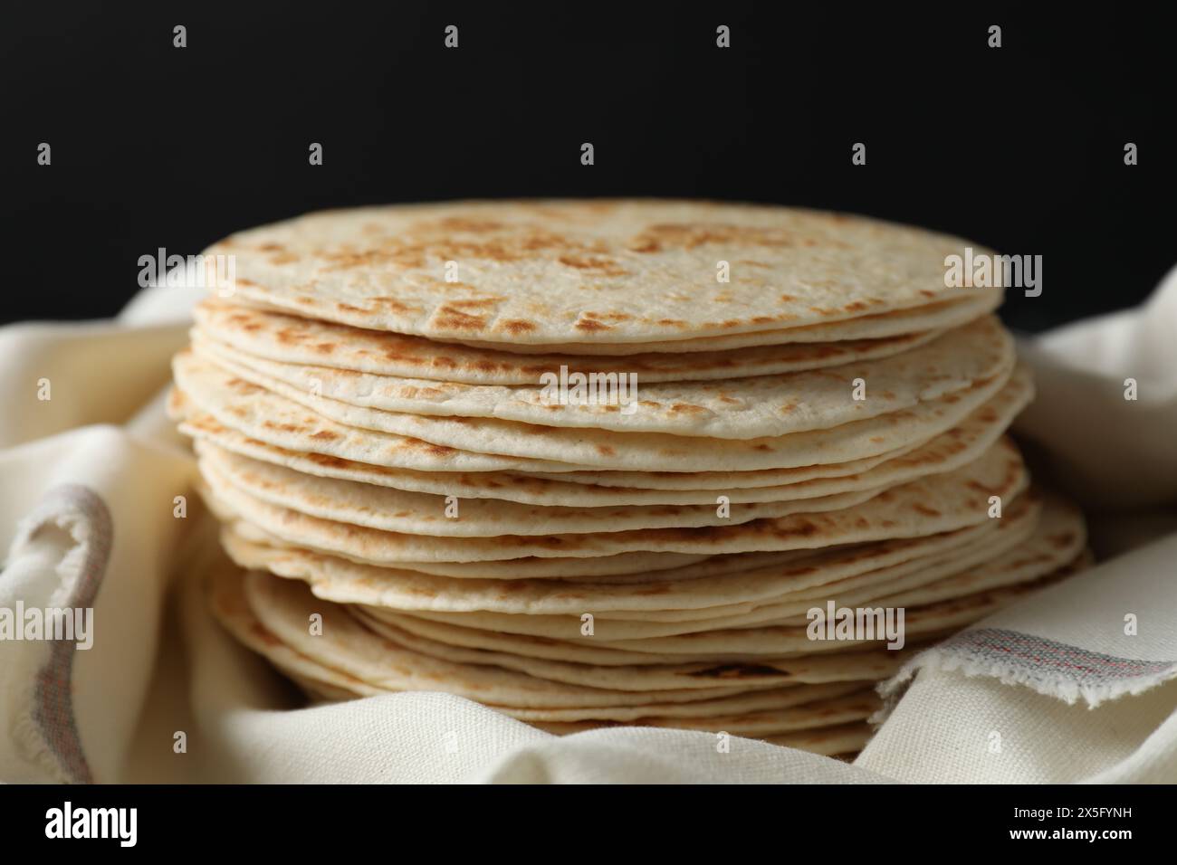 Stack tasty homemade tortillas hi-res stock photography and images - Alamy