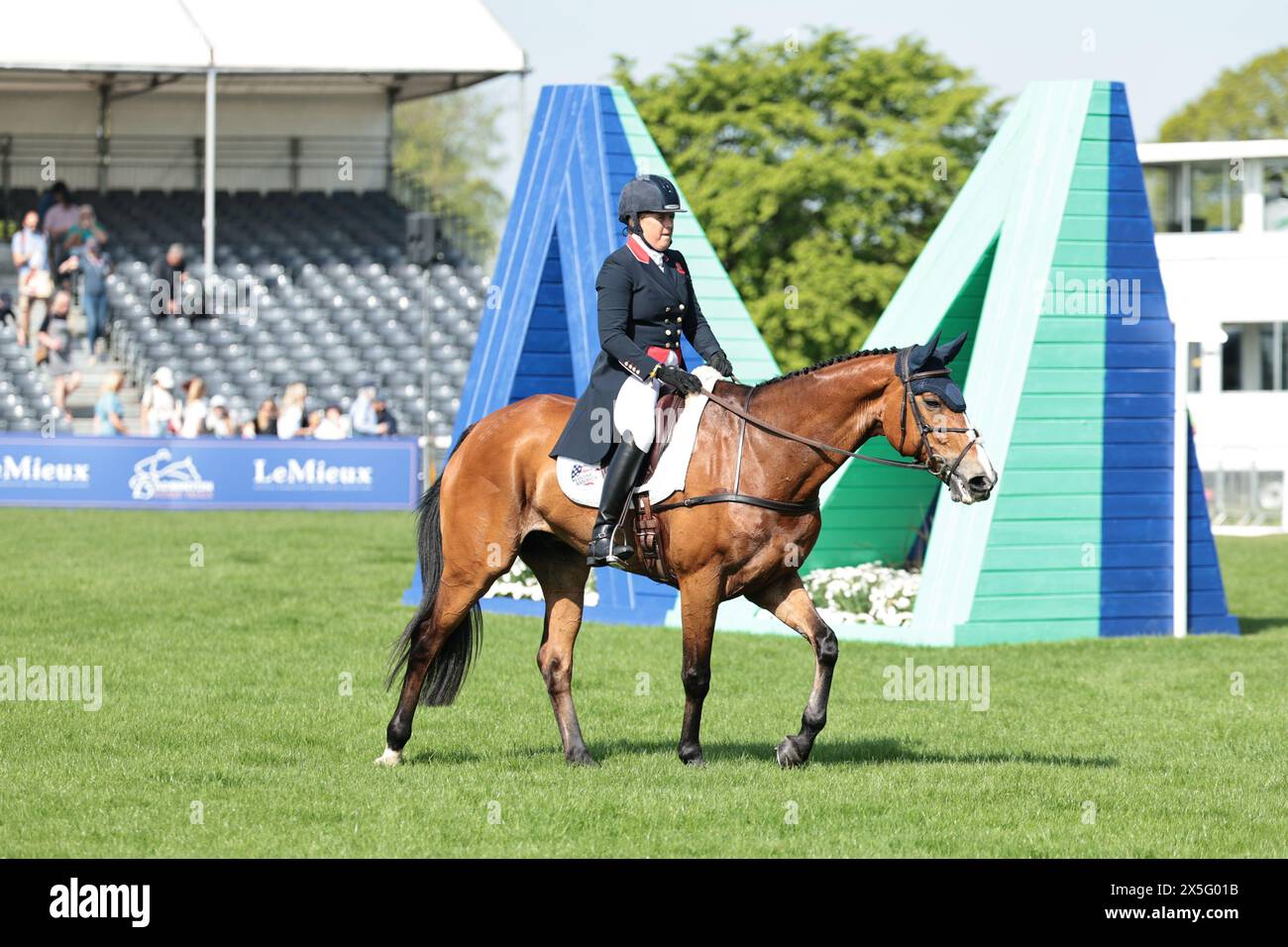 Pippa Funnell of Great Britain with Majas Hope during the dressage test ...