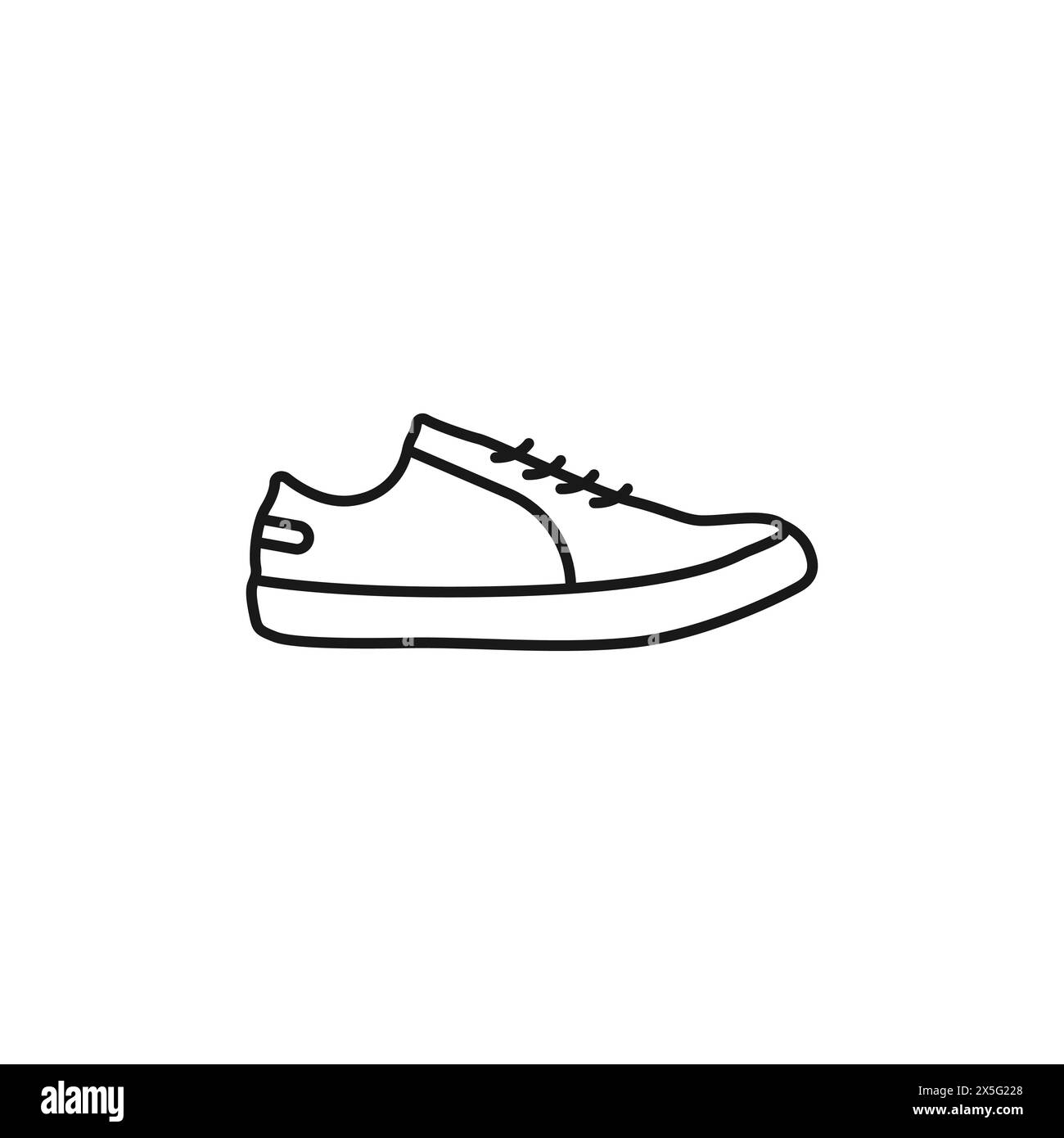Shoes stylish logo black line. Sports converse vector. Running outline ...