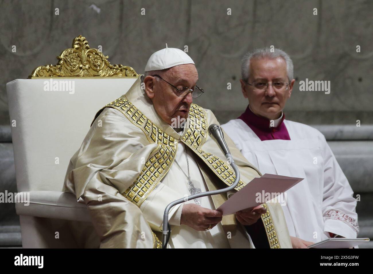 May 9, 2024 - POPE FRANCIS delivery and reading of the Bull of ...