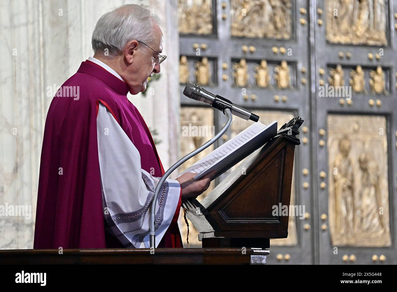 Italy, Rome, Vatican, 2024/5/9. Pope Francis participates in the ...
