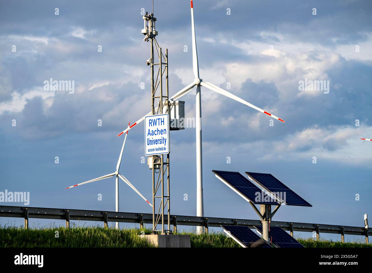 Test track of the RWTH Aachen, for autonomous driving, on the A44, 11 ...