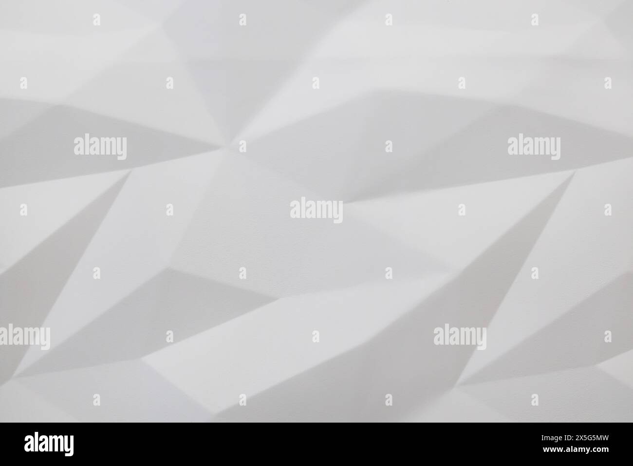 3D white geometric background. Seamless texture, triangles of different ...