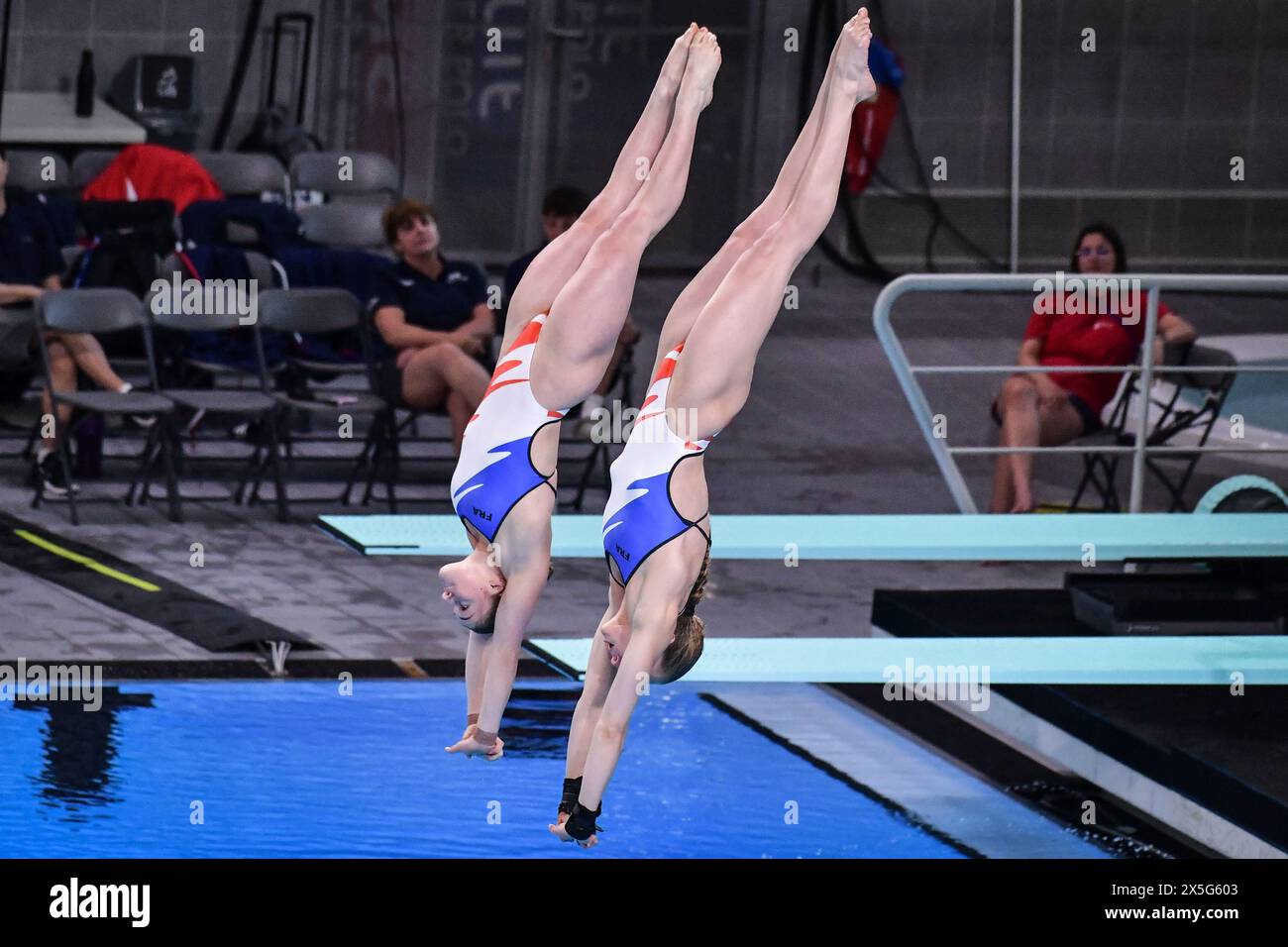 France’s Jade Gillet and Emily Hallifax compete for Women’s ...