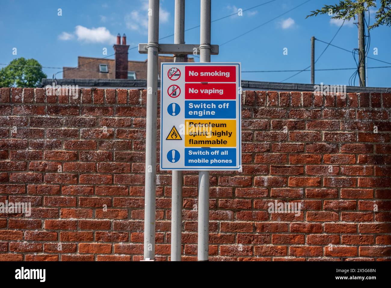 No Smoking - No Vaping - Switch of Engine - Petroleum Spirit highly ...