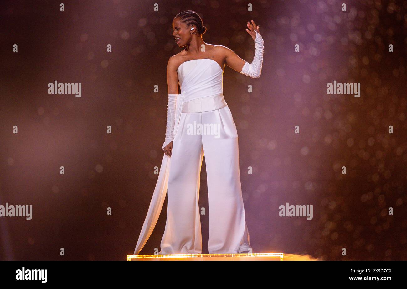09 May 2024, Sweden, Malmö: Saba from Denmark will perform the song ...